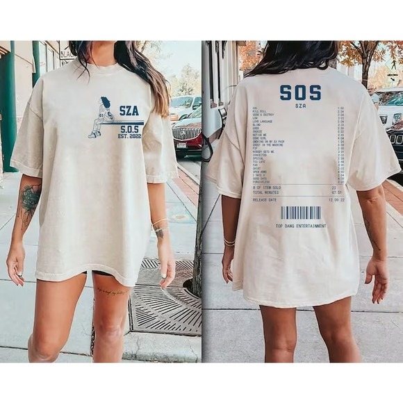 TeriH | Shirts | Sza Sos Shirt Sza Tour 223 Shirt Sos Album Music Rnb ...